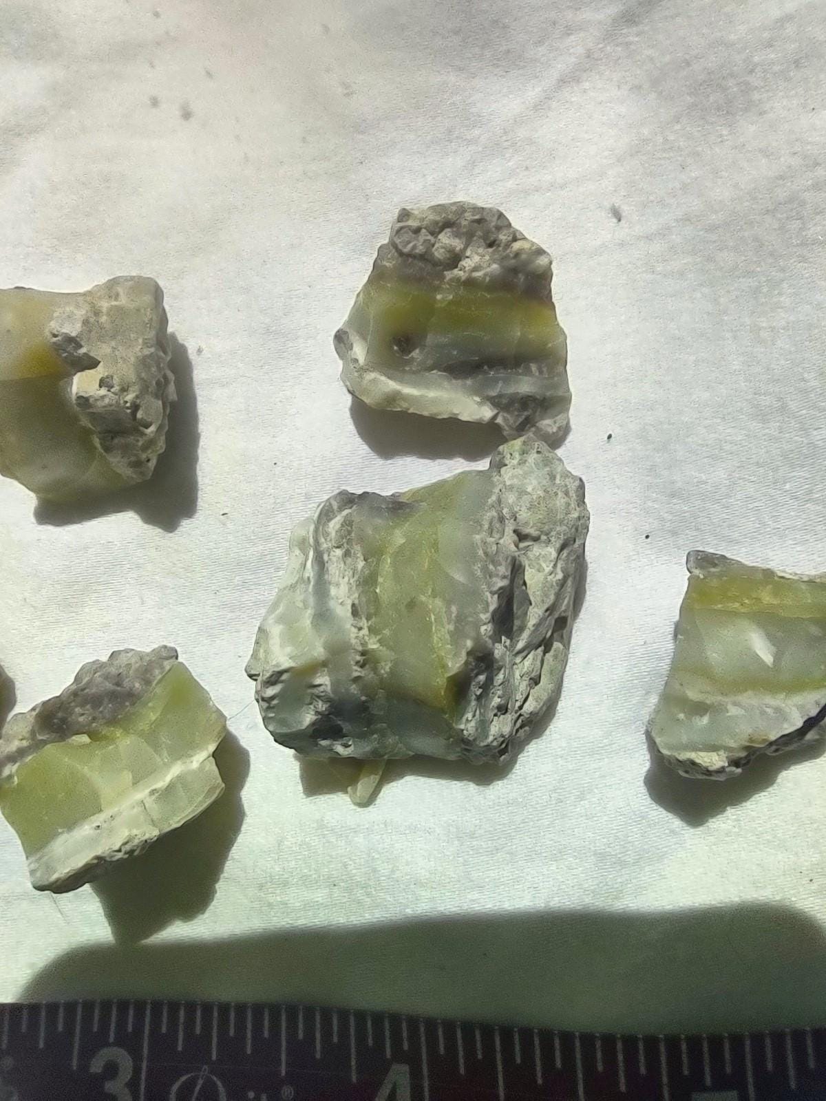 2.3 Oz of Green Common Opal Chunks From Opal Mountain California - Etsy
