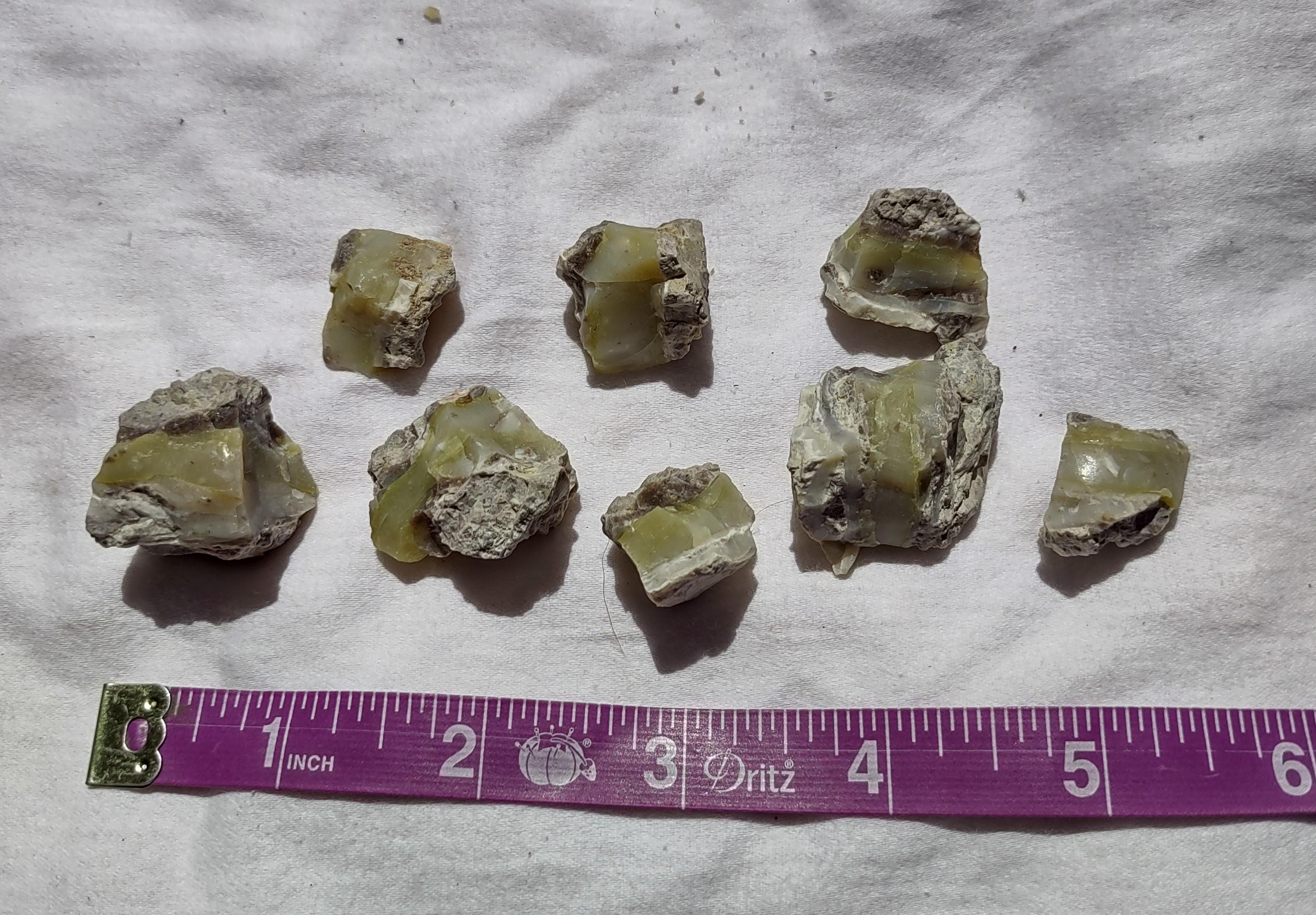 2.3 Oz of Green Common Opal Chunks From Opal Mountain California - Etsy
