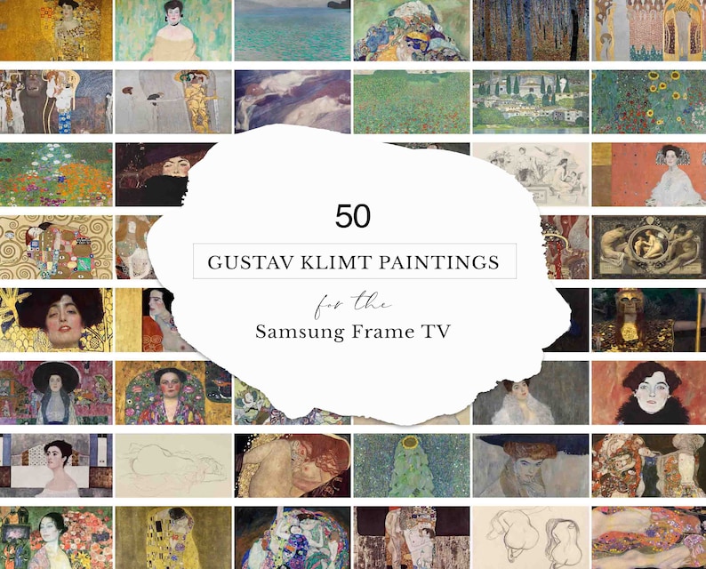 Samsung Frame TV Art Gustav Klimt, Frame TV Art Gustav Klimt Bundle ...