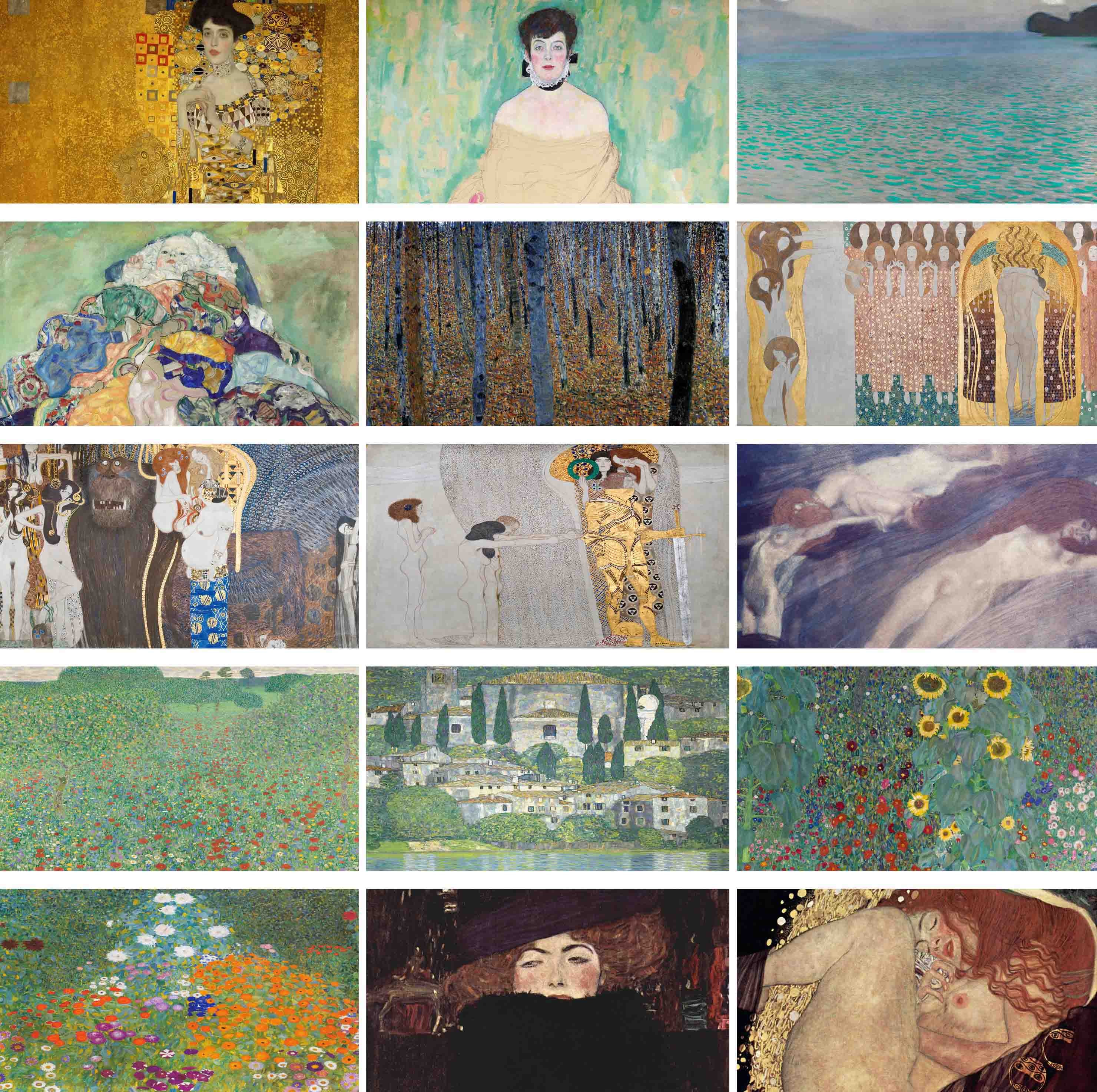 Gustav Klimt Art for Samsung Frame TV, Vintage Painting Set (digital ...
