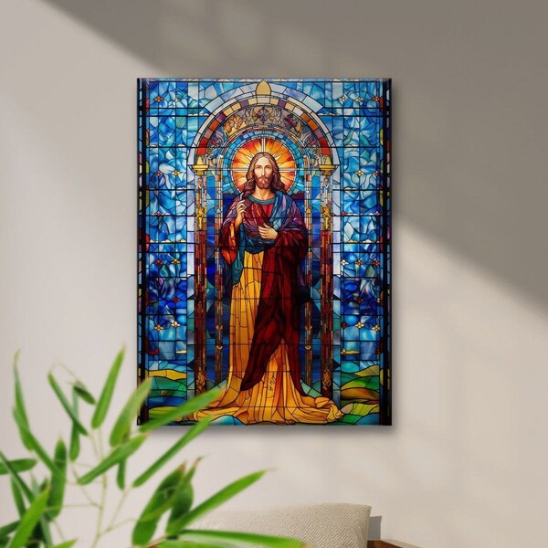 Religious Glass Art - Etsy