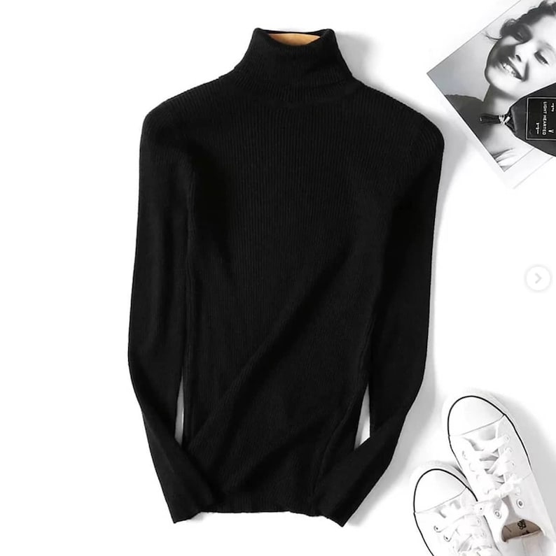 Turtleneck, Pullovers, High-neck, Clothing - Etsy