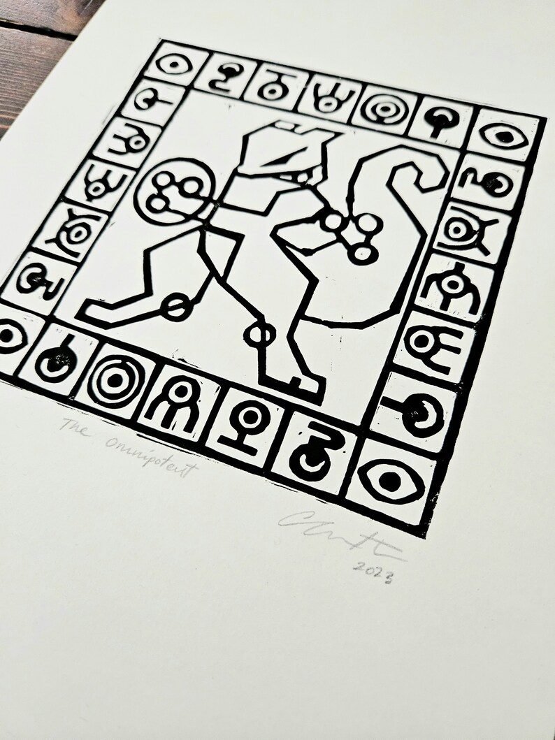 The Omnipotent - Mewtwo #150 Pokemon Inspired Original Lino Print - Etsy