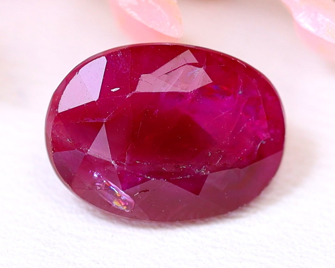 Burmese Ruby 3.42ct Oval Cut Natural Burmese Red Ruby, Perfect for ...