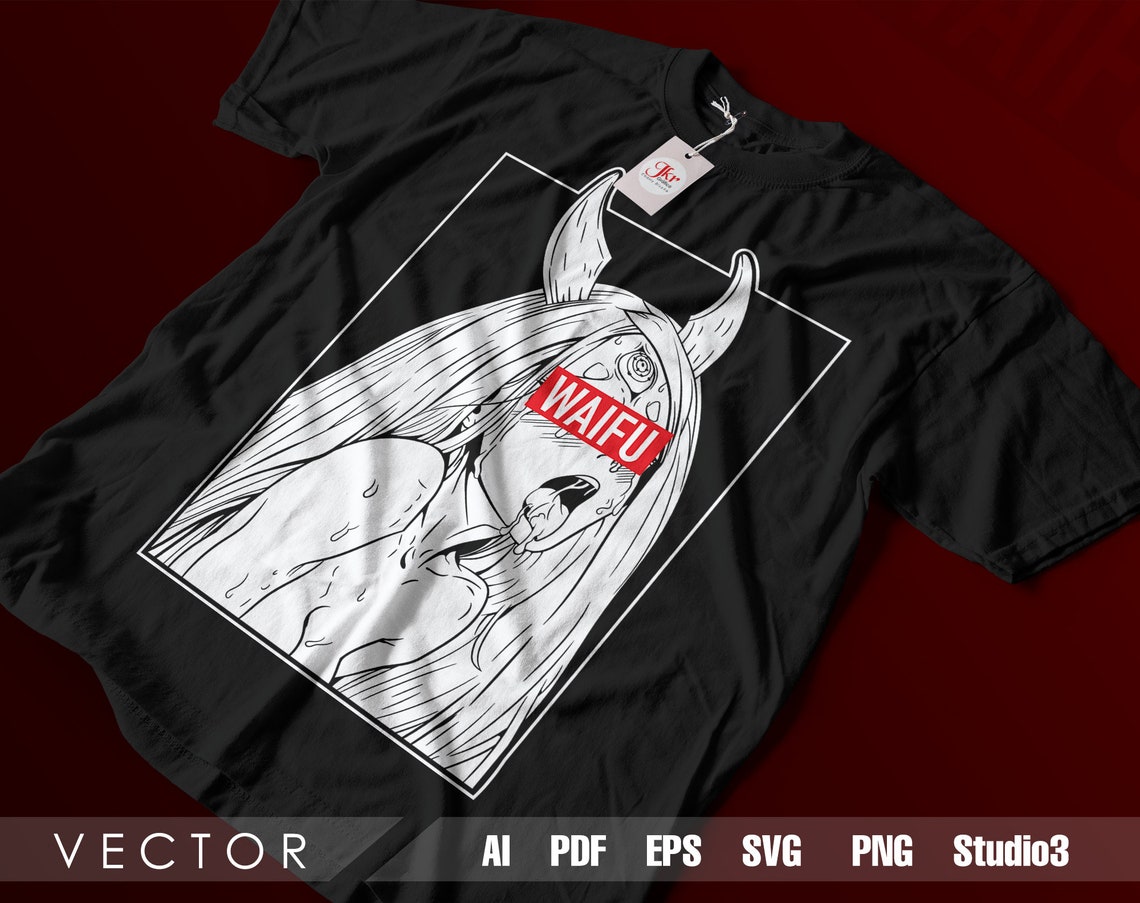 Vector WAIFU MATERIAL Anime K4GUYA Ahegao (ai, Pdf, Svg, Eps, Png ...