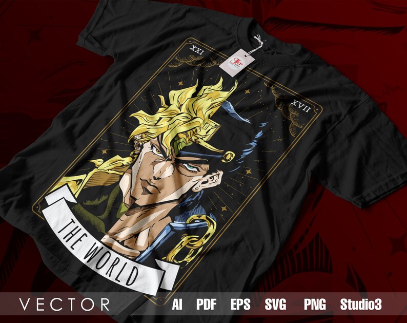 Vector Anime Dual Dio Jotaro J0j0s ai Pdf Svg Eps Png - Etsy