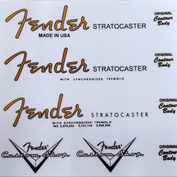 Shop Fender Stratocaster Decal - Etsy