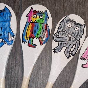 The Colour Monster Story Telling Spoons - Etsy