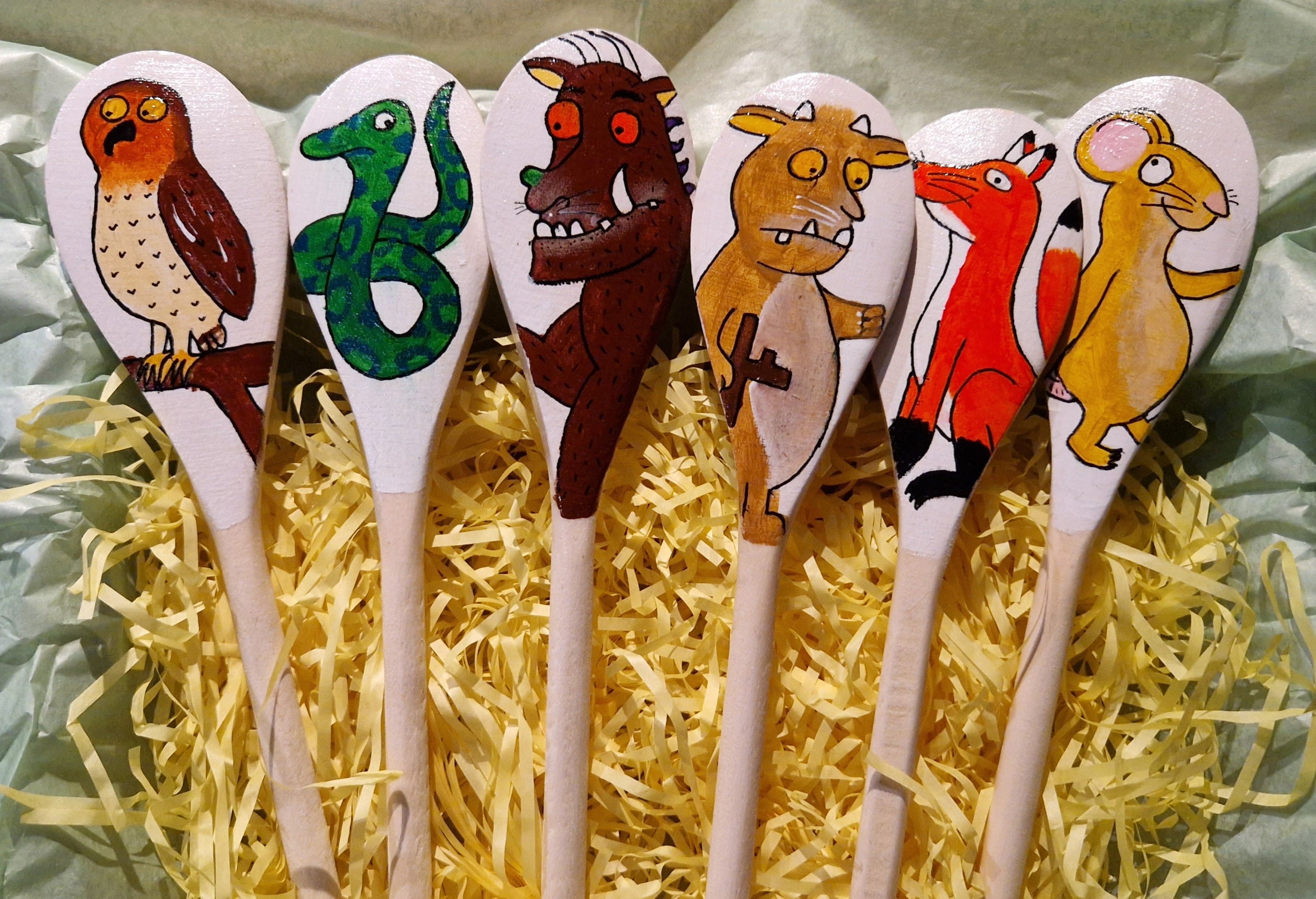 Gruffalo Inspired Story Spoons. 6 Spoons. Book. Handmade. Christmas ...