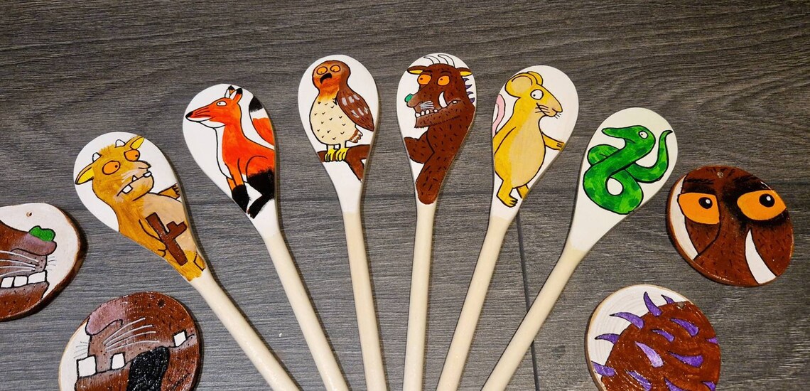 The Gruffalo and the Gruffalo Child Inspired Story Spoons and - Etsy UK