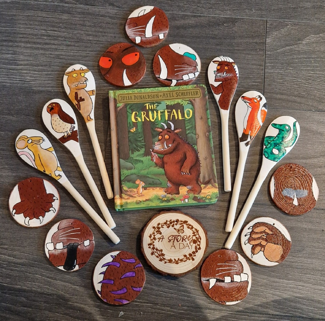 The Gruffalo and the Gruffalo Child Inspired Story Spoons and Story ...