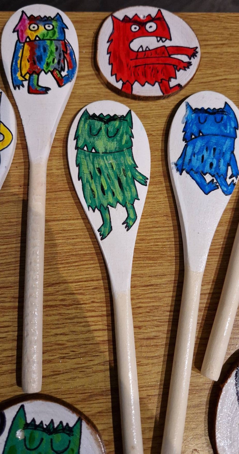 The Colour Monster Inspired Story Set. Story Spoons and Story Logs ...