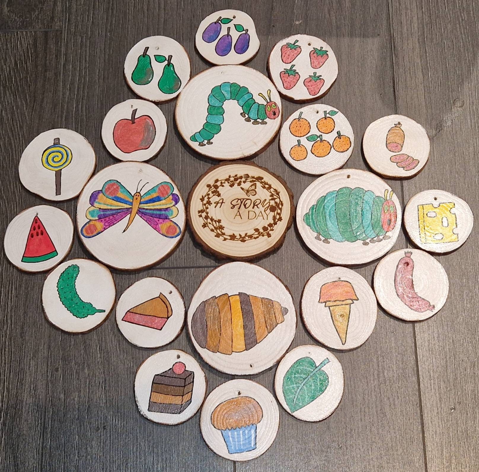 The Very Hungry Caterpillar Inspired Story Slices. With or Without ...