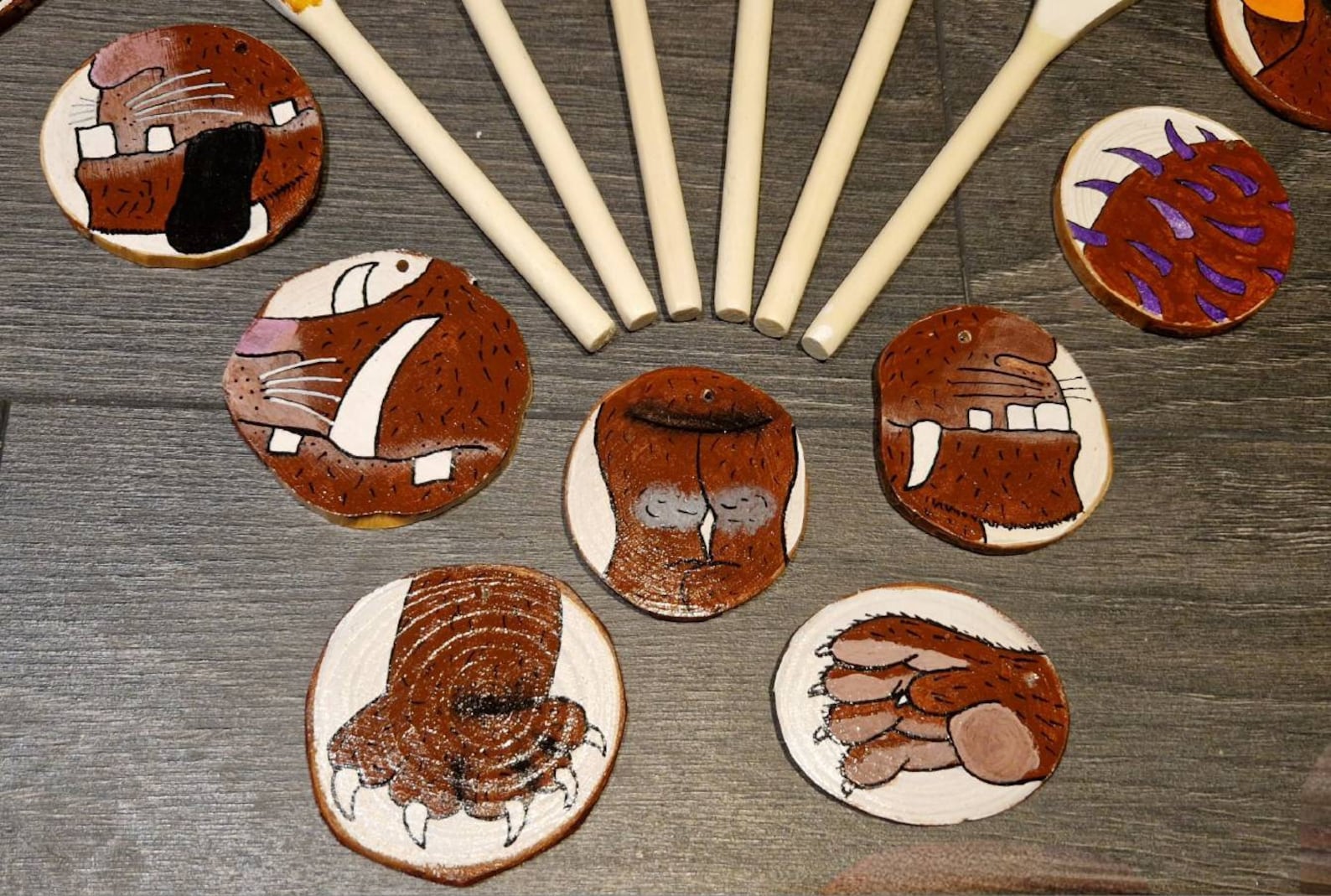 The Gruffalo and the Gruffalo Child Inspired Story Spoons and Story ...
