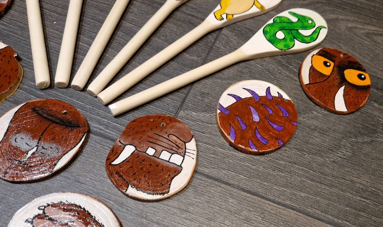 The Gruffalo and the Gruffalo Child Inspired Story Spoons and Story ...
