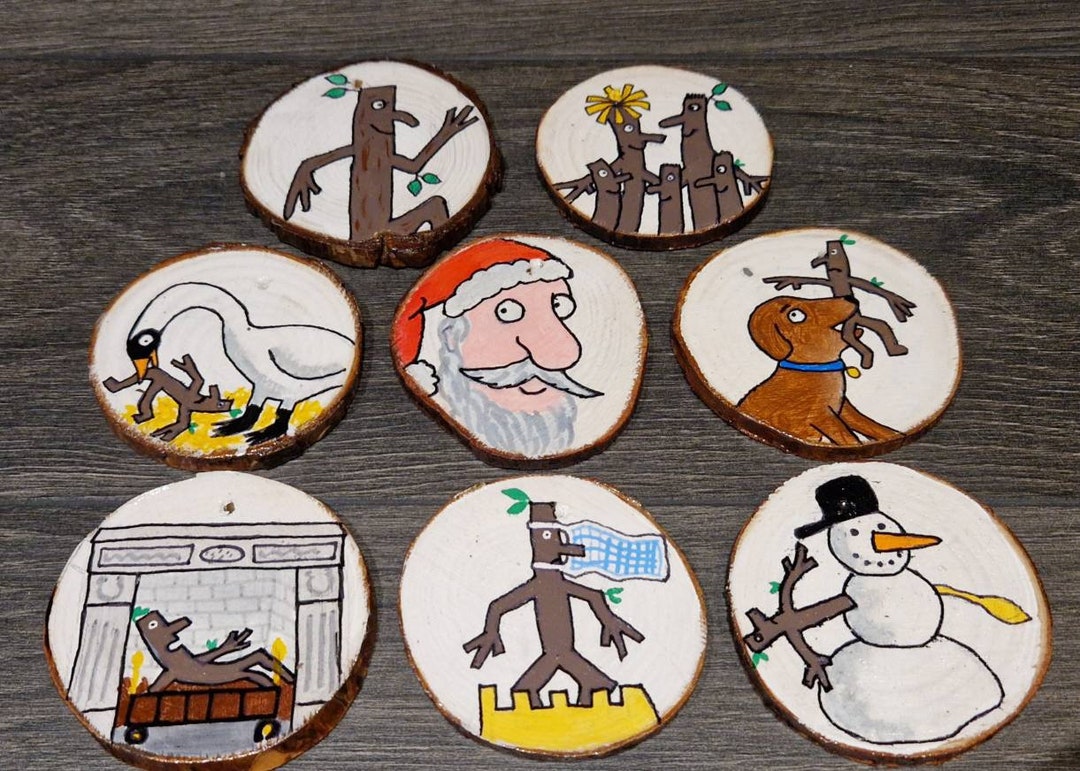 Stick Man Inspired Story Logs. Hand Painted and Hand Made - Etsy UK