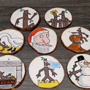 Stick Man Inspired Story Logs. Hand Painted and Hand Made - Etsy UK