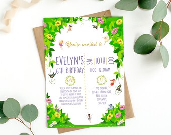 Forest Theme Birthday Party Invitation - Etsy UK