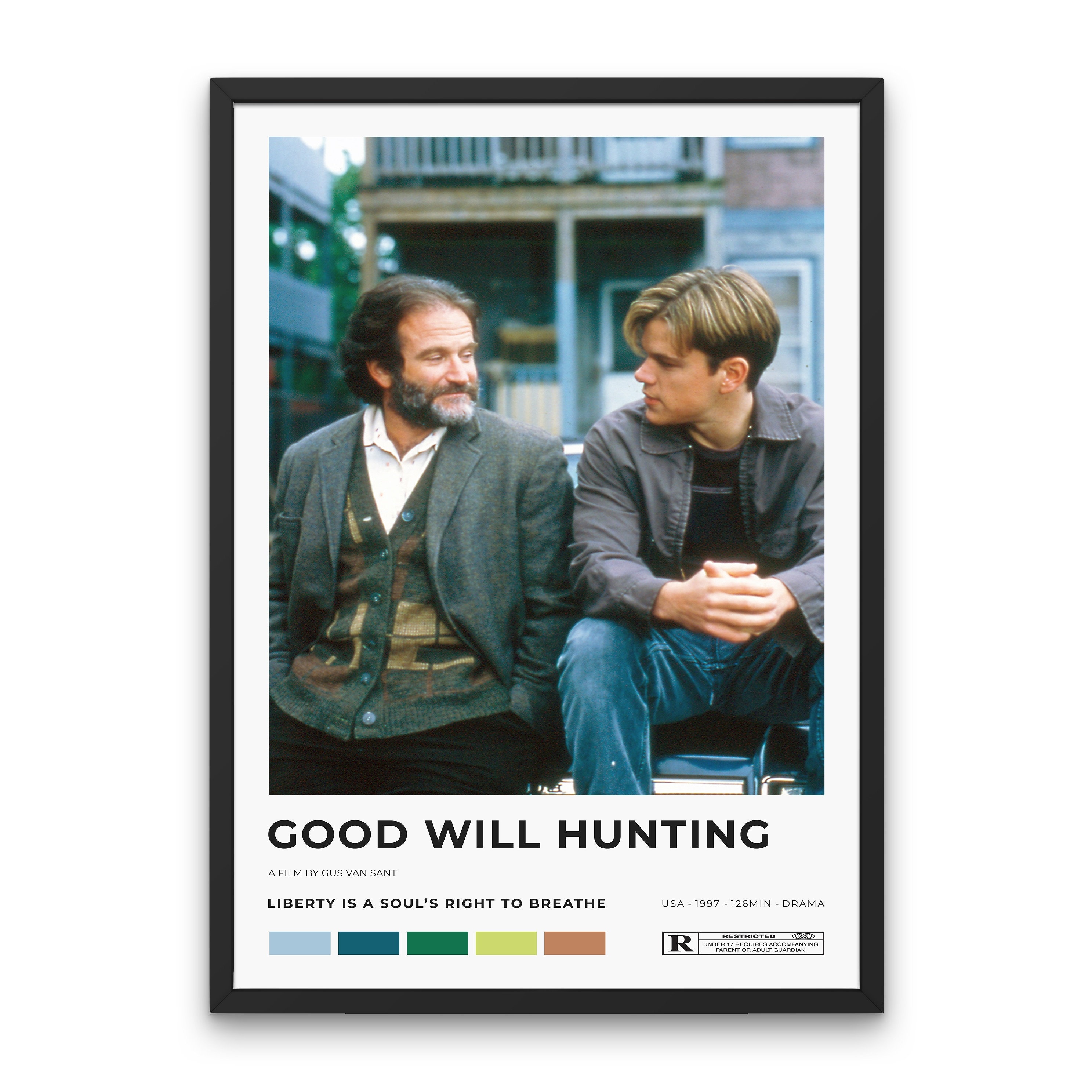 Good Will Hunting / Gus Van Sant / Minimalist Movie Poster / Digital ...