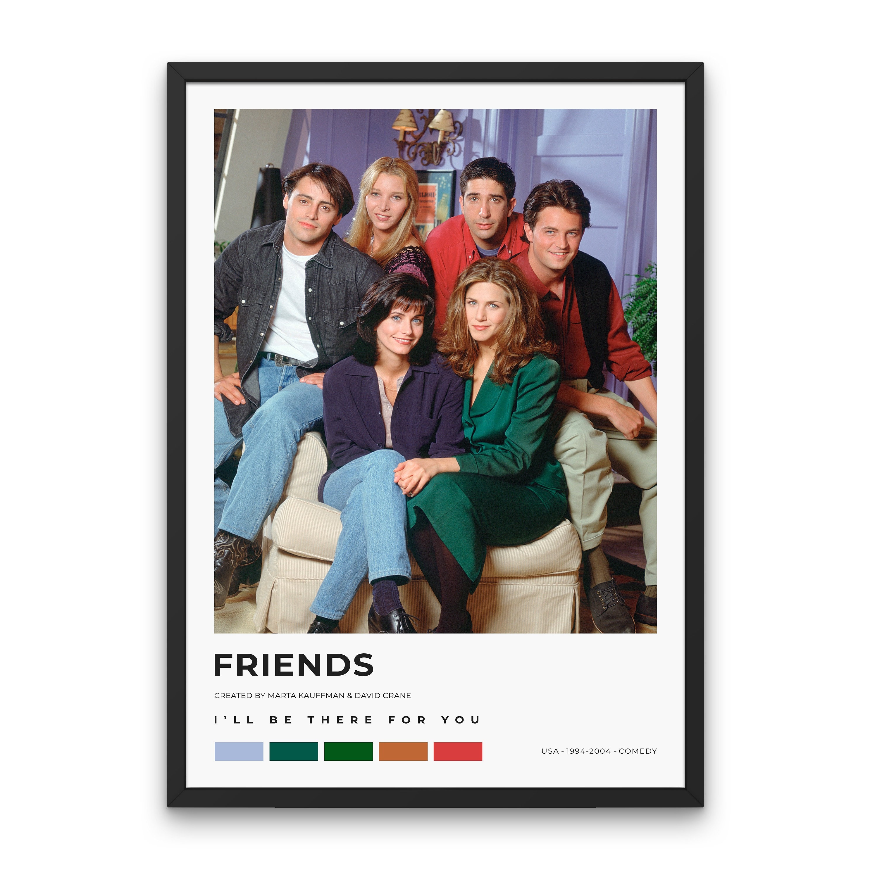 Friends / Sitcom / Minimalist TV Poster / Digital Download - Etsy