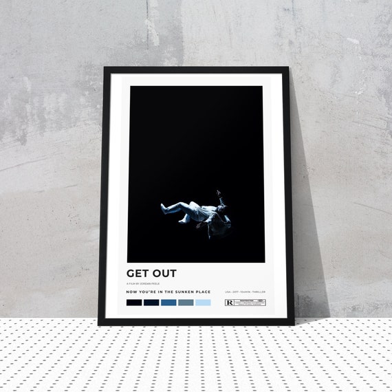 Get Out / Jordan Peele / Minimalist Movie Poster / Digital | Etsy