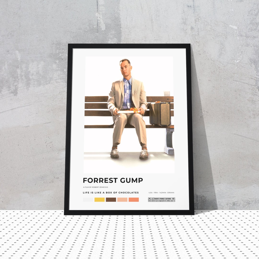 Forrest Gump / Robert Zemeckis / Minimalist Movie Poster / Digital ...