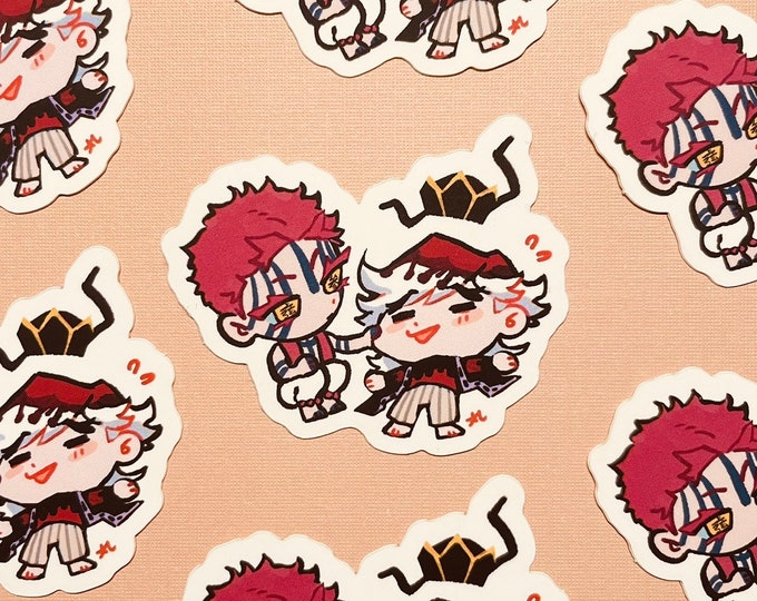 Akaza/ Douma Sticker - Etsy