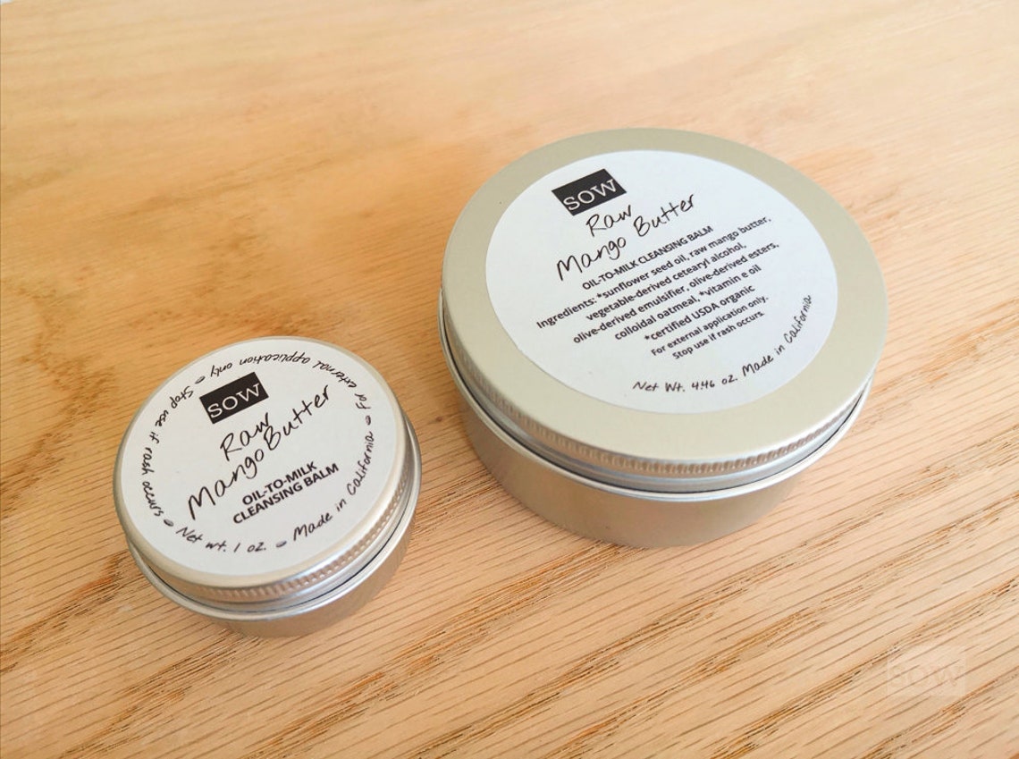 Oil-to-milk Cleansing Balm Raw Mango Butter | Emulsifying Oil Cleanser ...