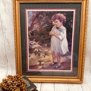 Vintage Framed Wall Art Home Interiors by Zula Kenyon, Blue Bird - Etsy