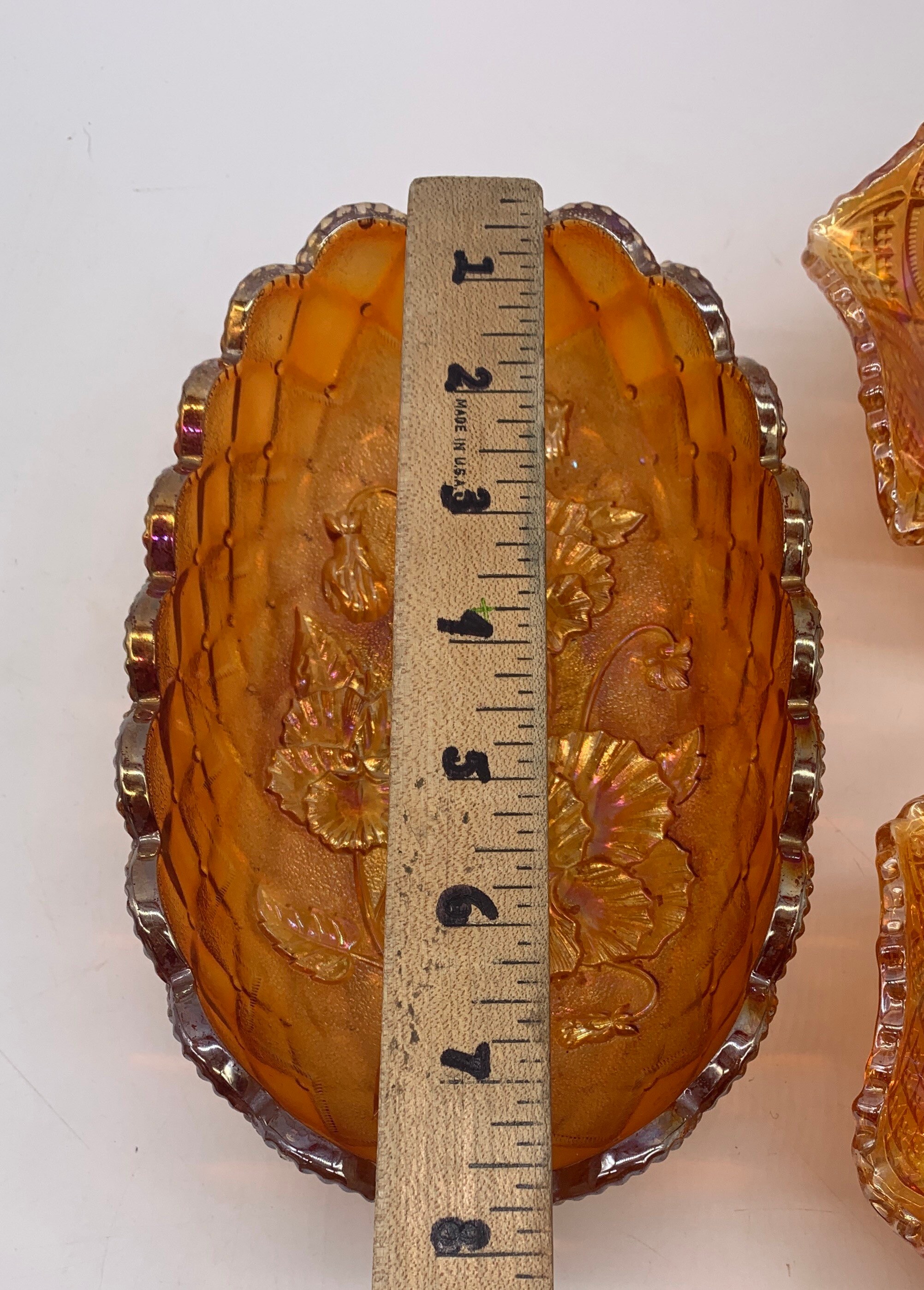 Vintage Imperial Glassware Marigold Cranvail Glass Candy Dish ...