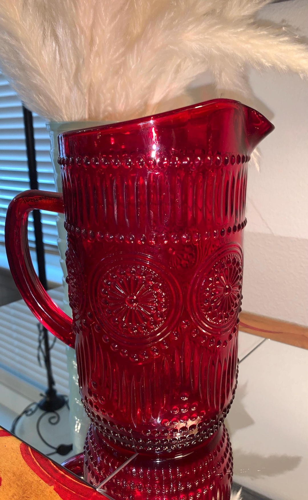 Ruby Red Pioneer Woman Adeline Glass Pitcher 54 Oz - Etsy