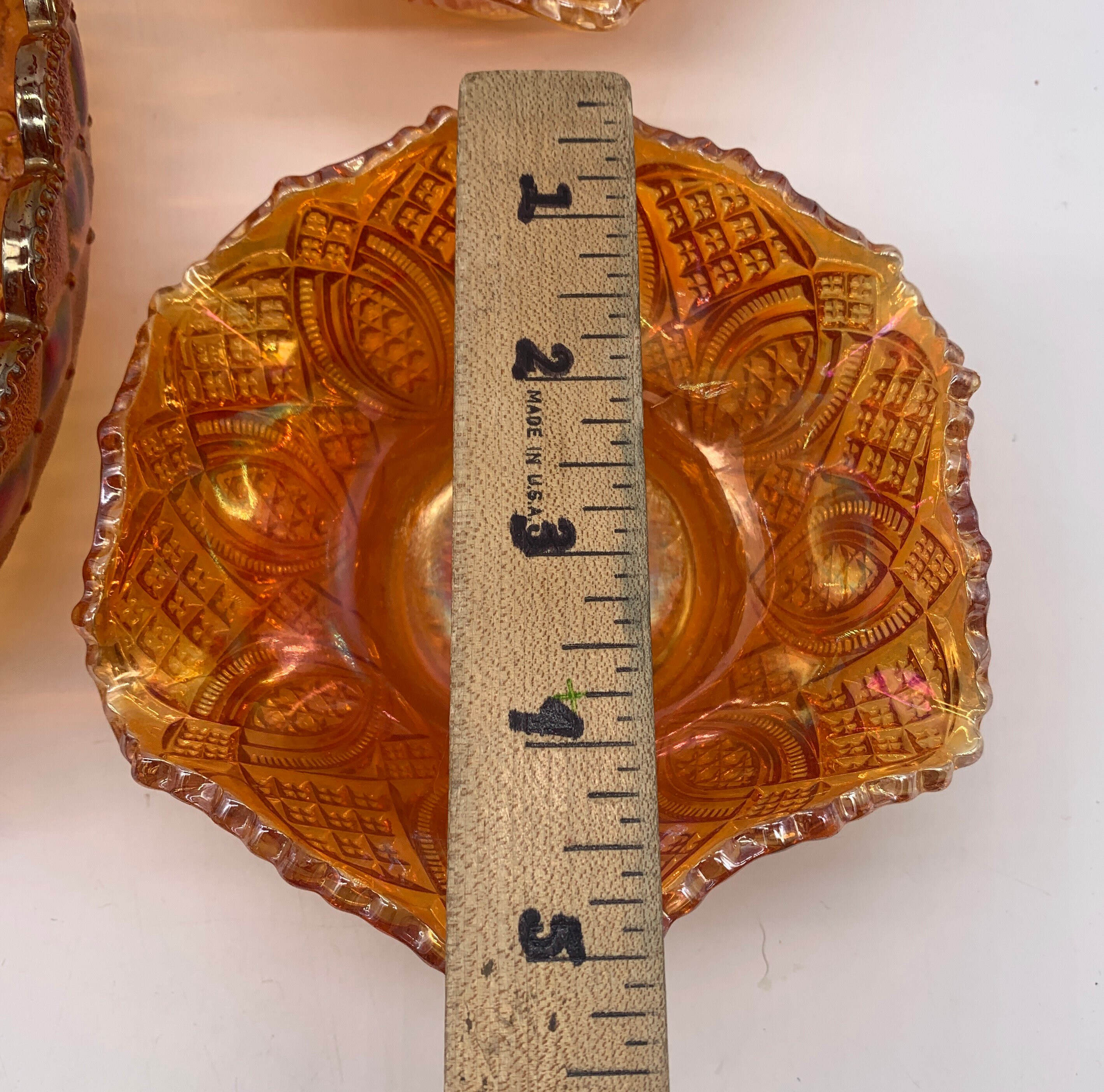 Vintage Imperial Glassware Marigold Cranvail Glass Candy Dish ...