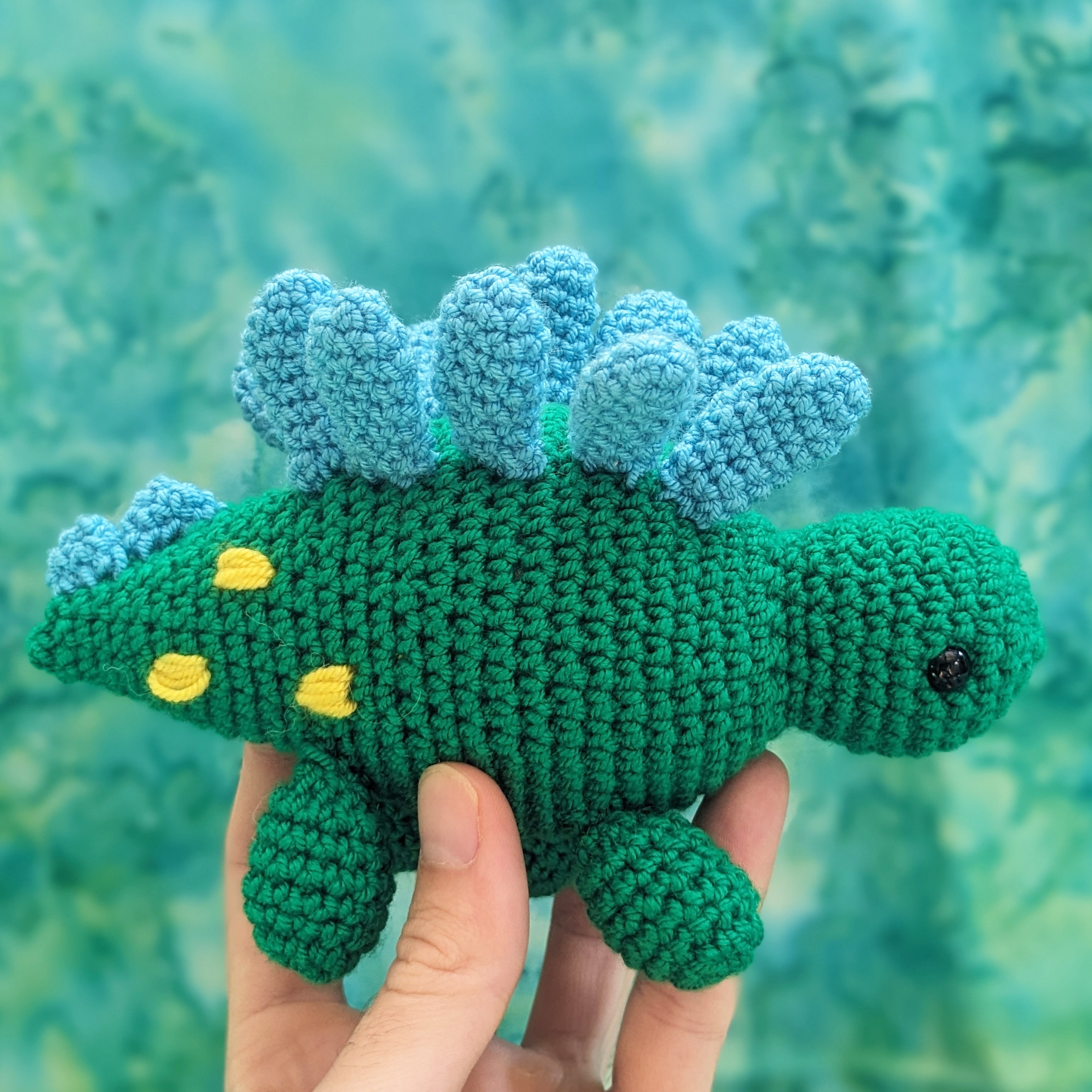 Set of 5 Mini Dino Crochet Pattern , Amigurumi Stegosaurus Crochet PDF ...