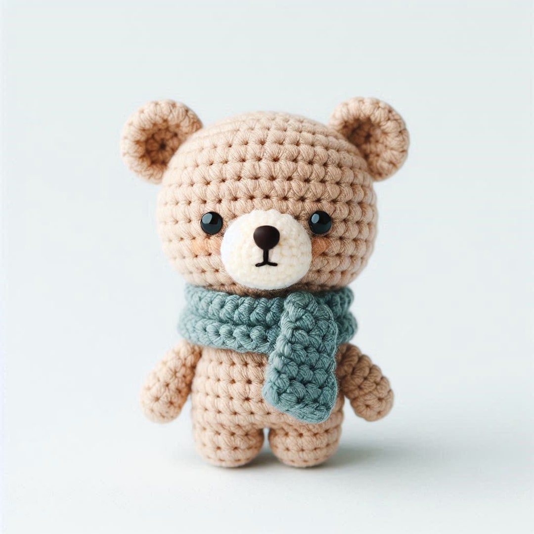 Mini Bear Crochet Pattern , Amigurumi Small Forest Animal Crochet PDF ...