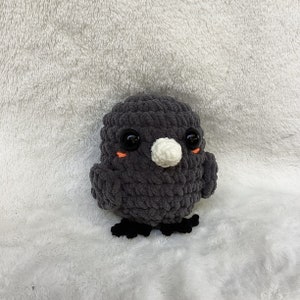 Low Sew Mini Crow Crochet Pattern , Amigurumi Small Cute Raven Crochet ...