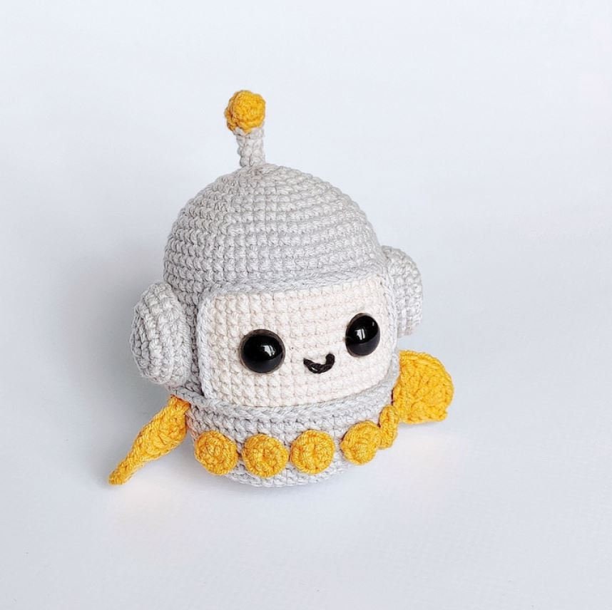 Robot Mini Crochet Pattern , Amigurumi Mini Space Fantasy Crochet PDF ...