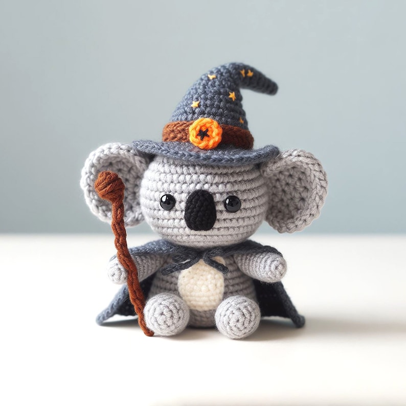 Crochet Wizard Koala Pattern, Magical Amigurumi Animal (PDF Ebook) - Etsy