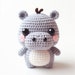 Tiny Hippo Crochet Pattern , Amigurumi Mini Hippopotamus Crochet PDF ...