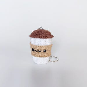 Coffee Keychain Crochet Pattern, Simple Beginners Mini Amigurumi Cup ...