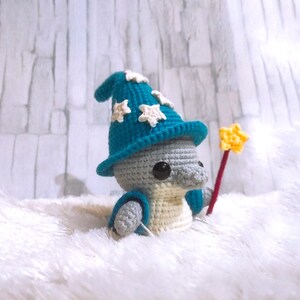 Dolphin Wizard Crochet Pattern , Amigurumi Mini Magical Ocean Animal ...