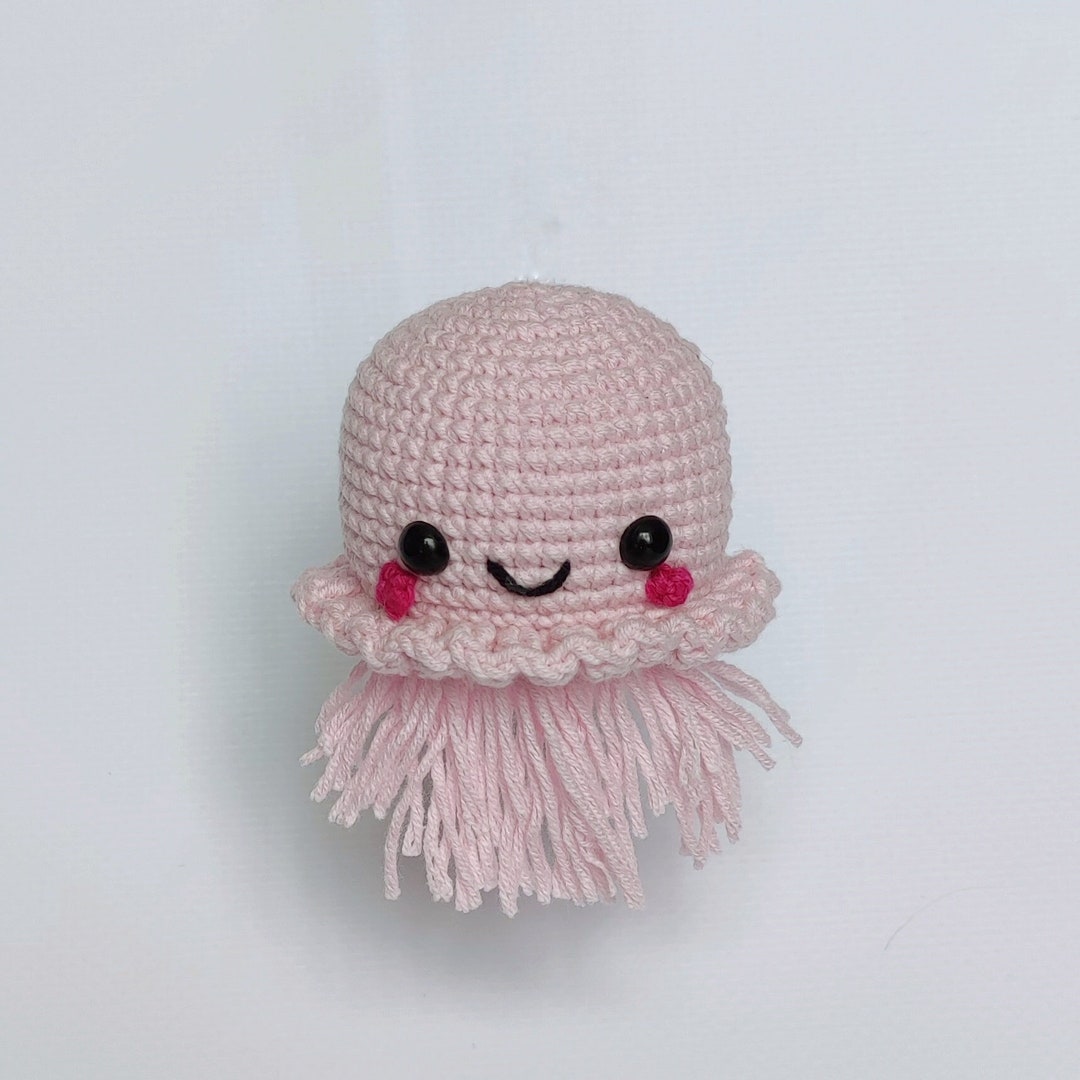 No Sew Jellyfish Crochet Pattern , Amigurumi Mini Sea Animal Crochet ...