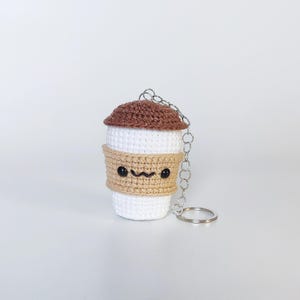 Coffee Keychain Crochet Pattern, Simple Beginners Mini Amigurumi Cup ...