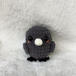 Low Sew Mini Crow Crochet Pattern , Amigurumi Small Cute Raven Crochet ...