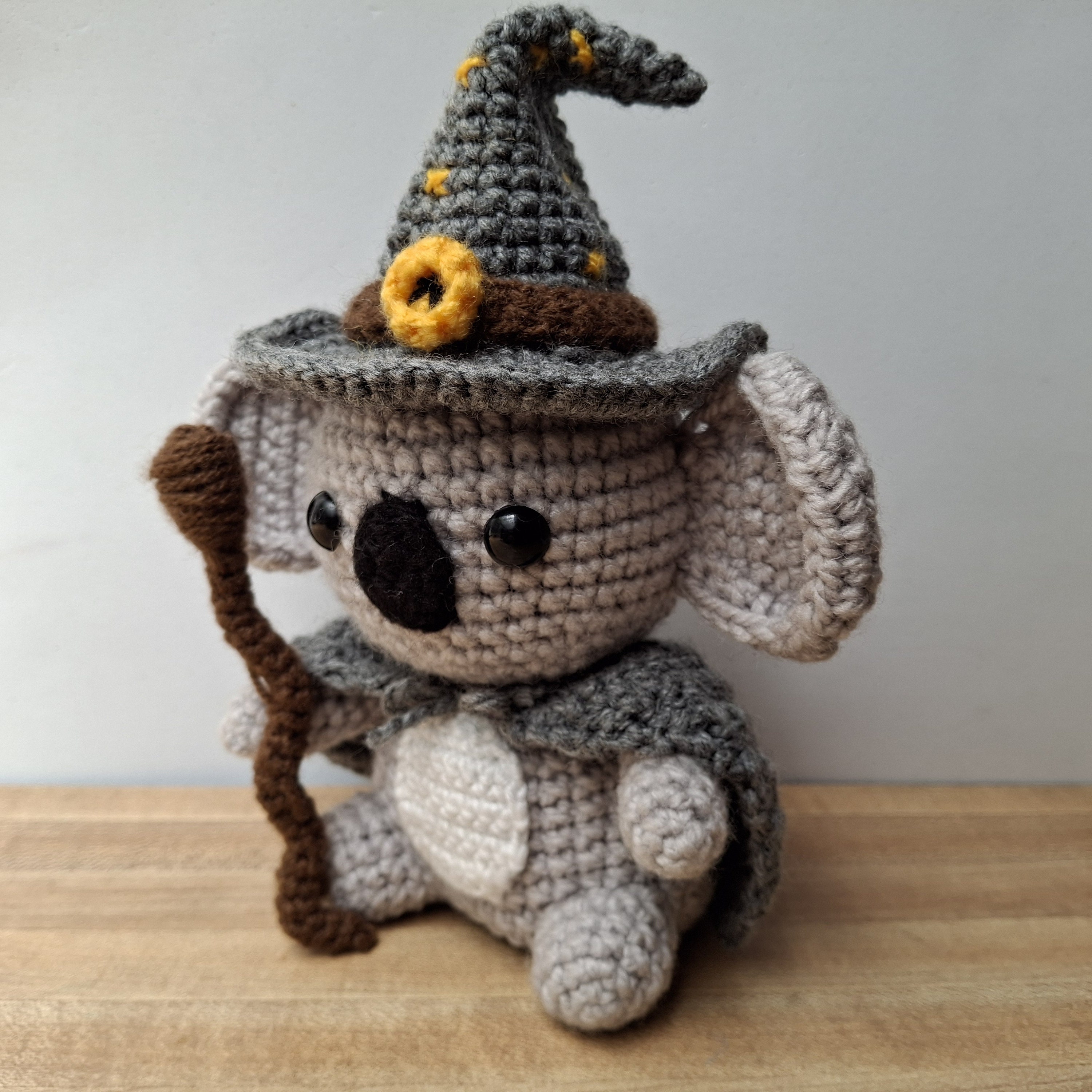 Crochet Wizard Koala Pattern, Magical Amigurumi Animal (PDF Ebook) - Etsy