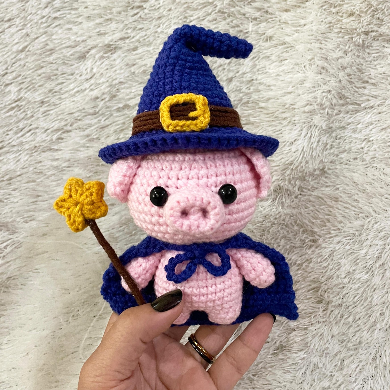 Pig Wizard Crochet Pattern, Amigurumi Farm Animal (PDF Ebook) - Etsy