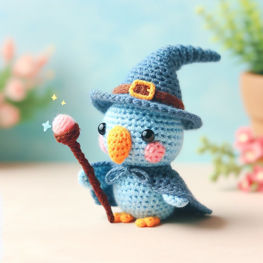 Magical Parrot Crochet Pattern , Amigurumi Mini Bird Crochet PDF Ebook ...