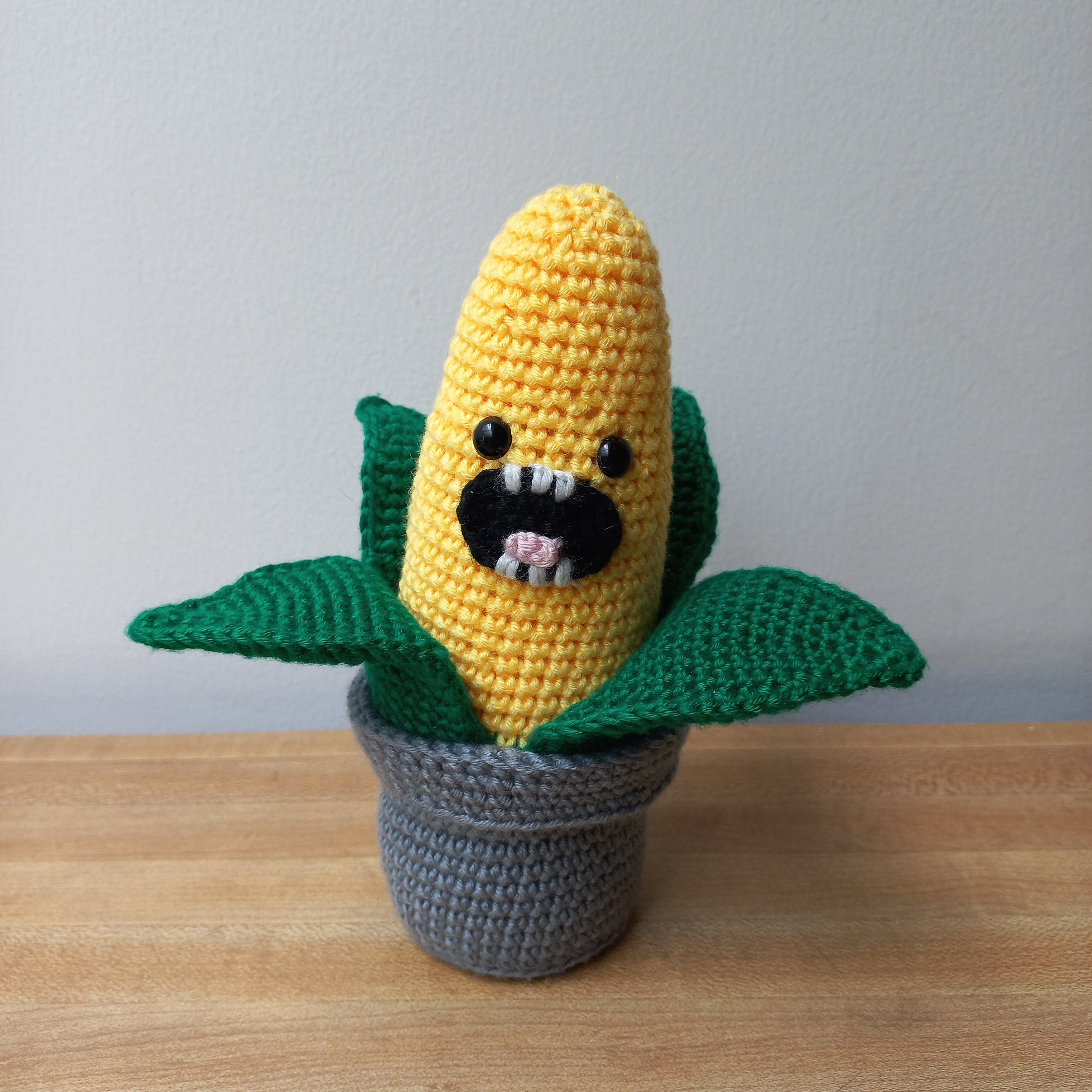 Halloween Spooky Corn Crochet Pattern , Amigurumi Small Funny Vegetable ...