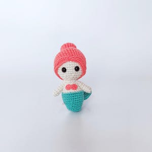 Tiny Mermaid Keychain Crochet Pattern, Simple Beginners Mini Fantasy ...