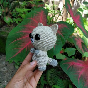 Mini Cat Crochet Pattern , Amigurumi Small Animal With Big Eyes Crochet ...