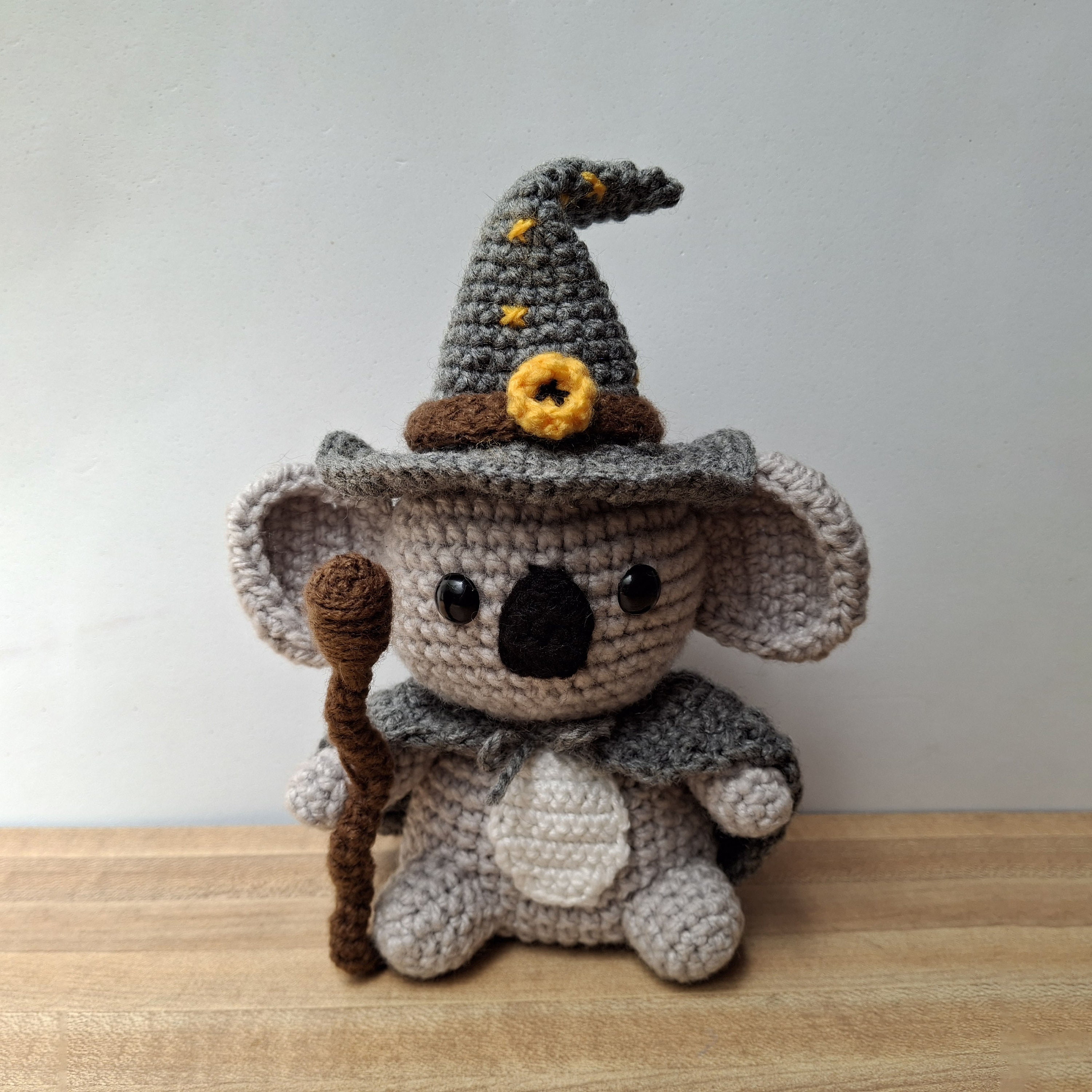 Crochet Wizard Koala Pattern, Magical Amigurumi Animal (PDF Ebook) - Etsy